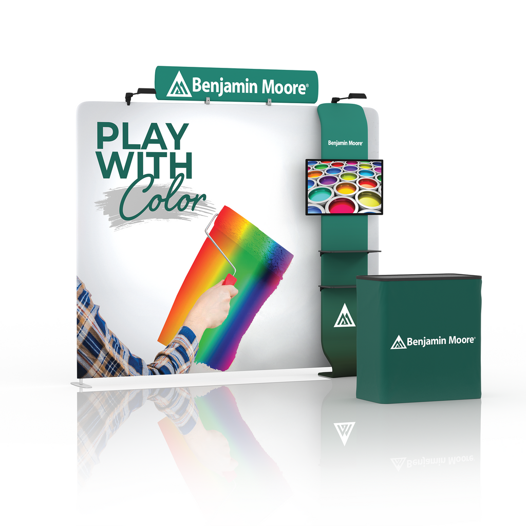 10ft QuickZip MAX - Straight Trade Show Booth 2024 - TradeShowBooth.com