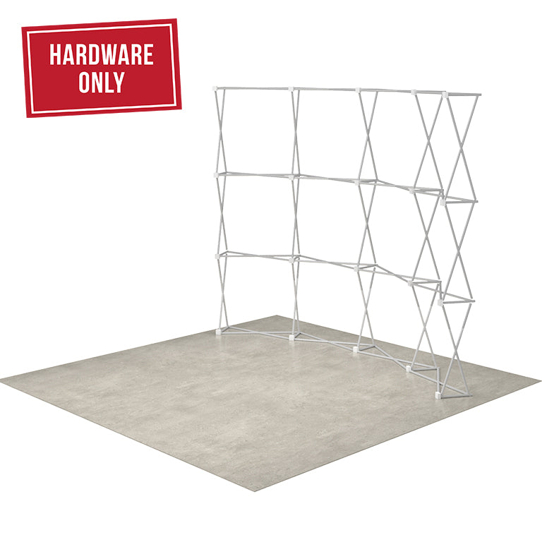 10ft Perfect-Pop™ Curved Hardware - TradeShowBooth.com