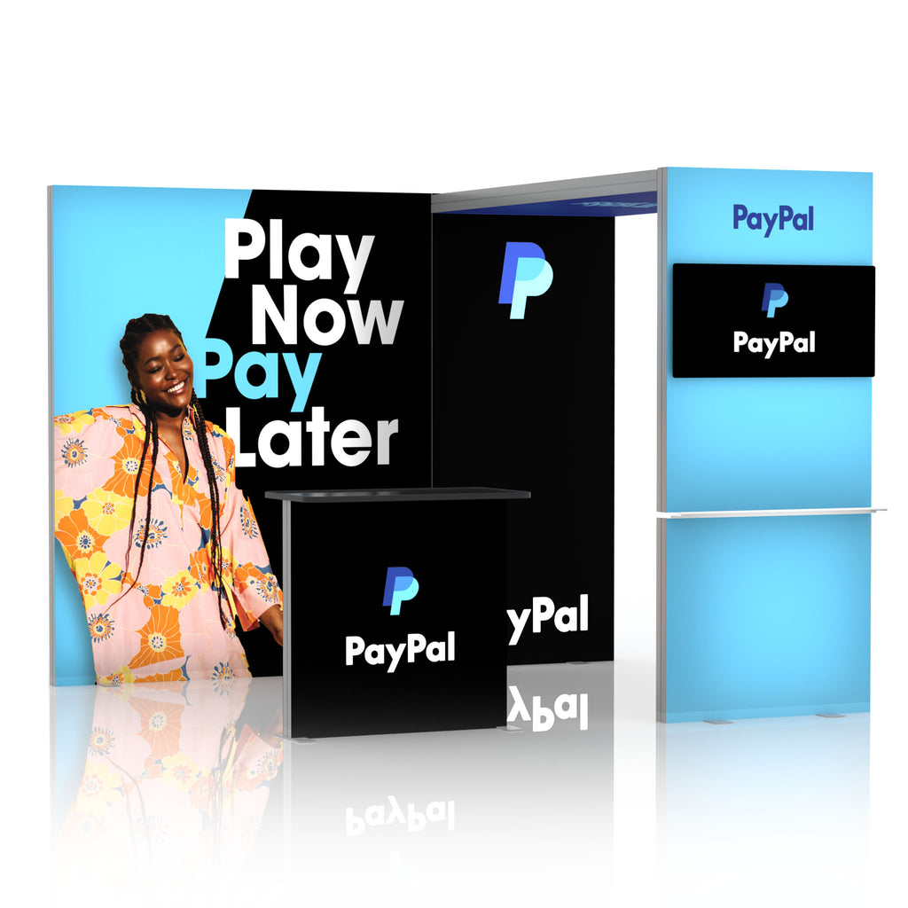 10ft FireFly Bridge Lightbox - TradeShowBooth.com