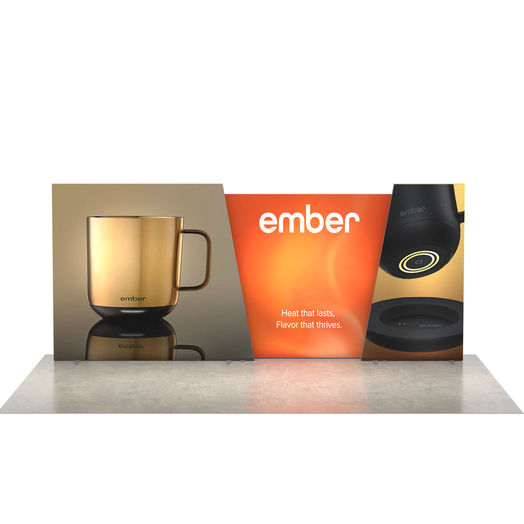 20ft Angled Firefly Lightbox - TradeShowBooth.com