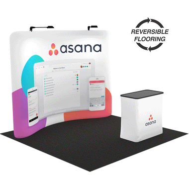 10ft QuickZip™ - Curved - TradeShowBooth.com