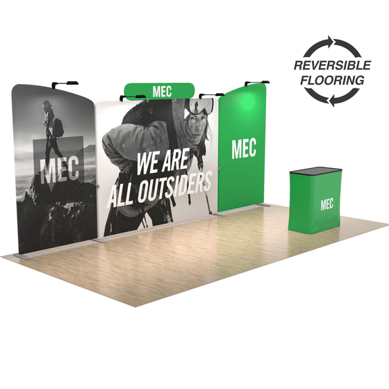 QuickZip™ - Executive 20ft Portable Display Kit - TradeShowBooth.com
