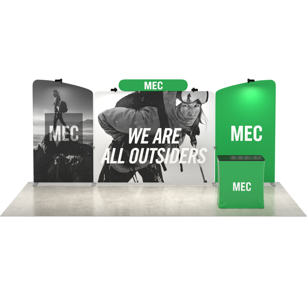 QuickZip™ - Executive 20ft Portable Display Kit - TradeShowBooth.com