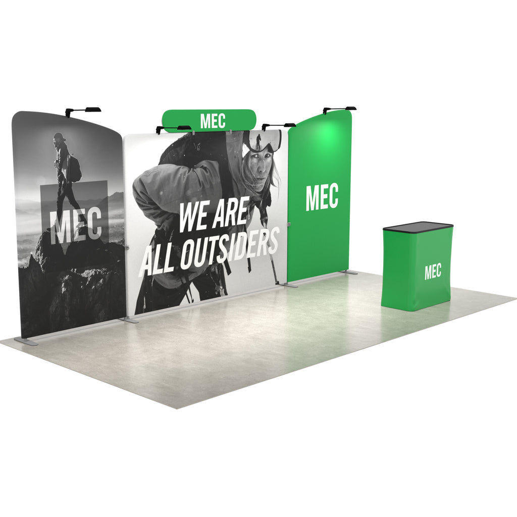 QuickZip™ - Executive 20ft Portable Display Kit - TradeShowBooth.com
