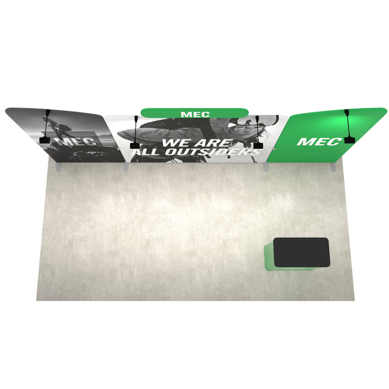 QuickZip™ - Executive 20ft Portable Display Kit - TradeShowBooth.com