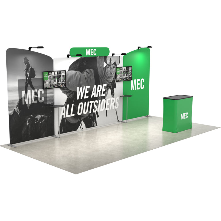 QuickZip™ - Executive 20ft Portable Display Kit - TradeShowBooth.com
