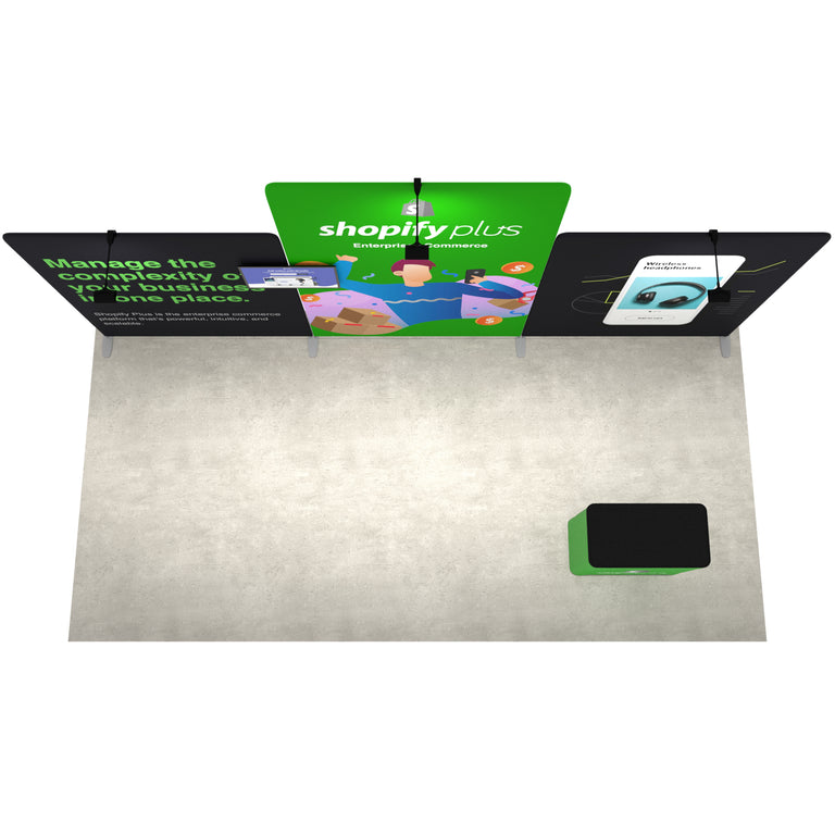 20ft QuickZip™ - Supreme Portable Trade Show Booth - TradeShowBooth.com