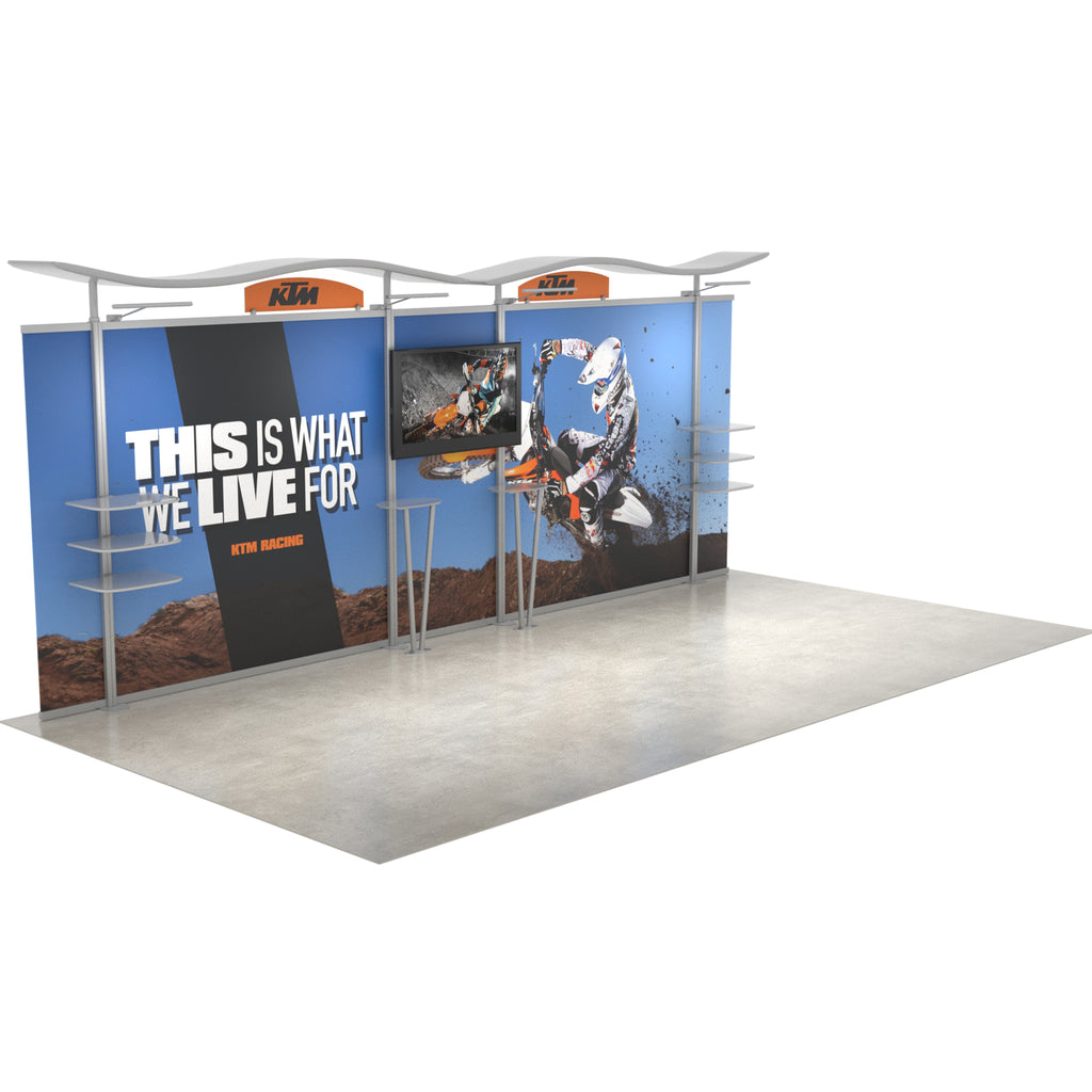 20ft Timberline Heavy Duty Modular Trade Show Display - TradeShowBooth.com