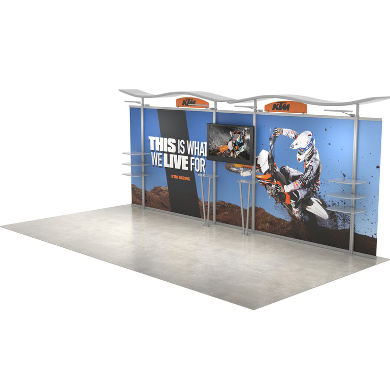 20ft Timberline Heavy Duty Modular Trade Show Display - TradeShowBooth.com