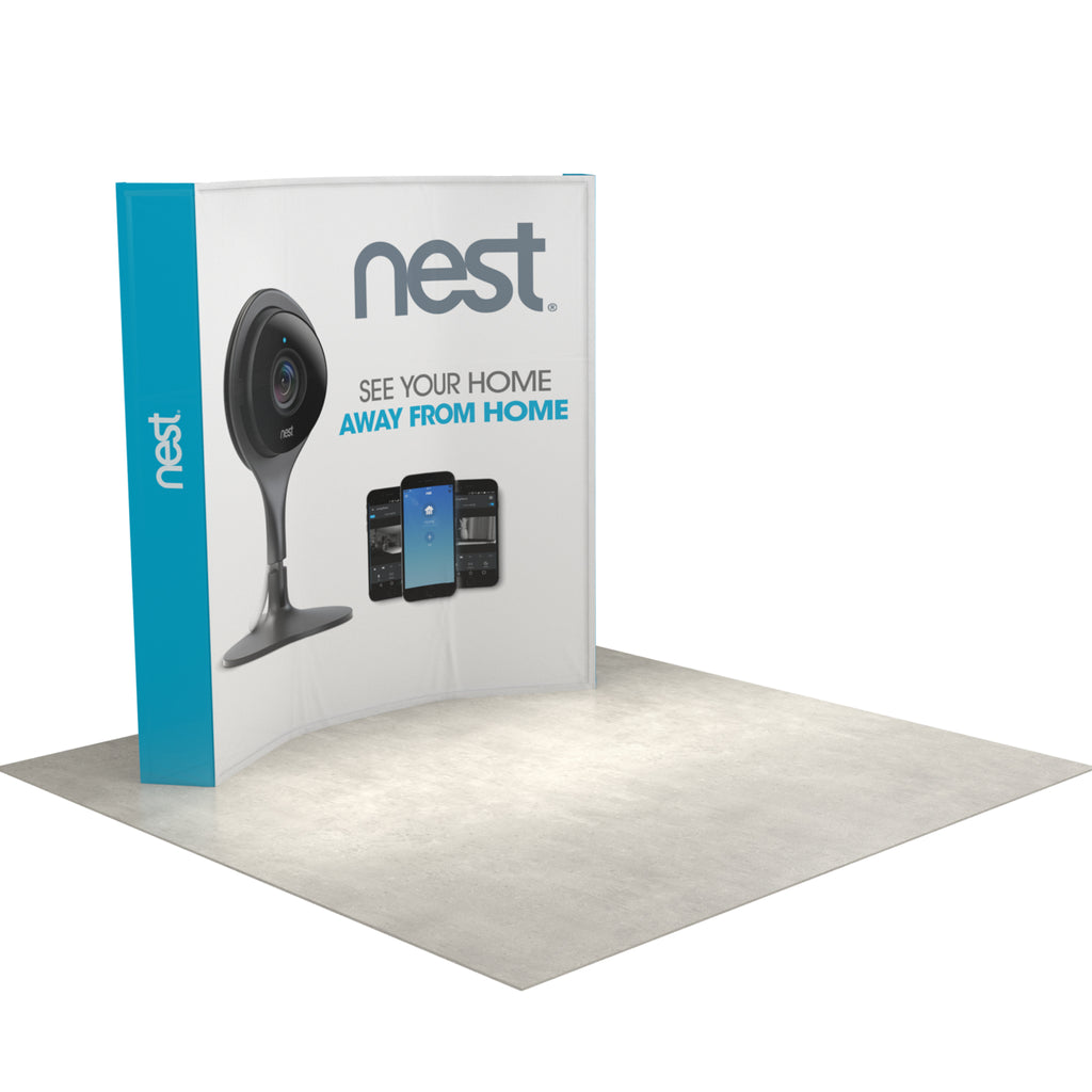 8ft Perfect-Pop™ - Curved - TradeShowBooth.com