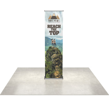 Silver Step - Premium Retractable Banner Stand - TradeShowBooth.com