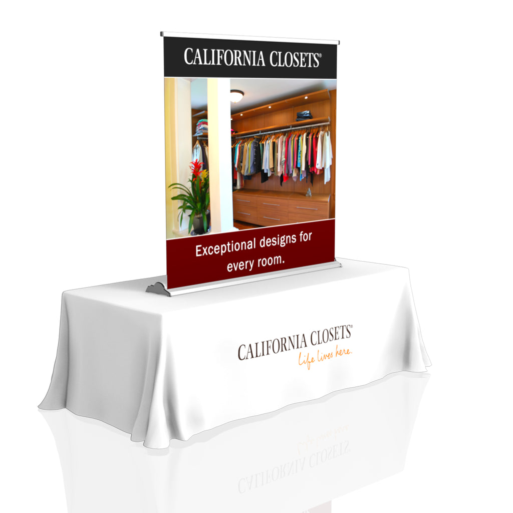 Silver Step - Table Top Retractable - TradeShowBooth.com