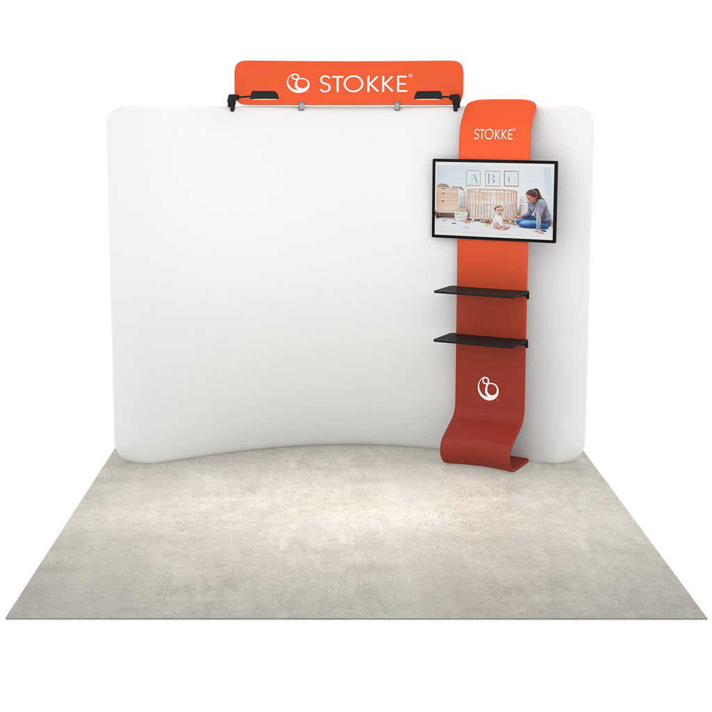 MAX Waterfall Media Kit Add-On - TradeShowBooth.com