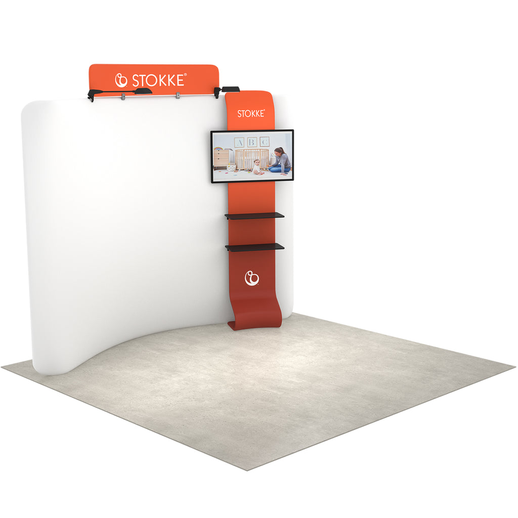 MAX Waterfall Media Kit Add-On - TradeShowBooth.com